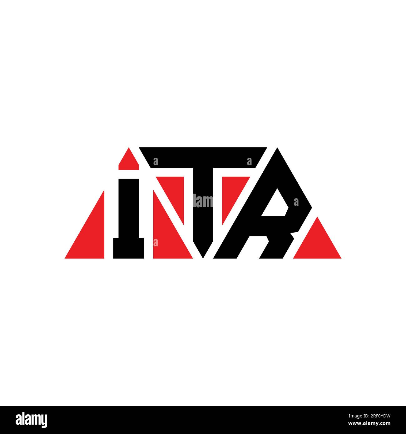 ITR triangle letter logo design with triangle shape. ITR triangle logo ...