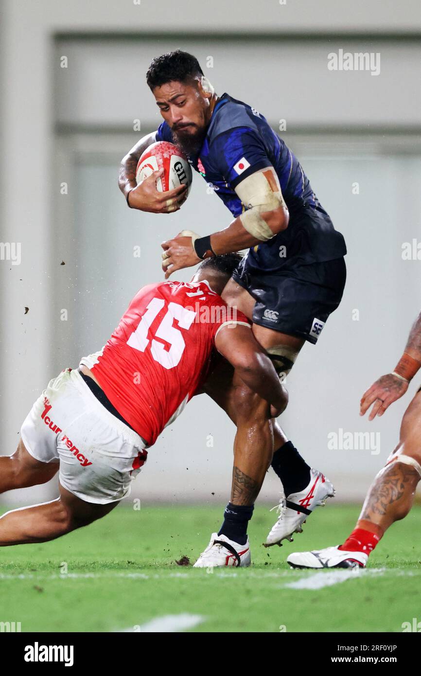 Osaka, Japan. 29th July, 2023. Amato Fakatava (JPN) Rugby : LipovitanD ...