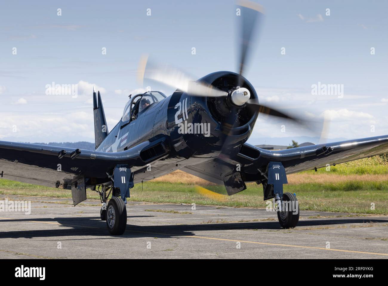 Vought Corsair landing at Boundary Bay Canada Stock Photo - Alamy