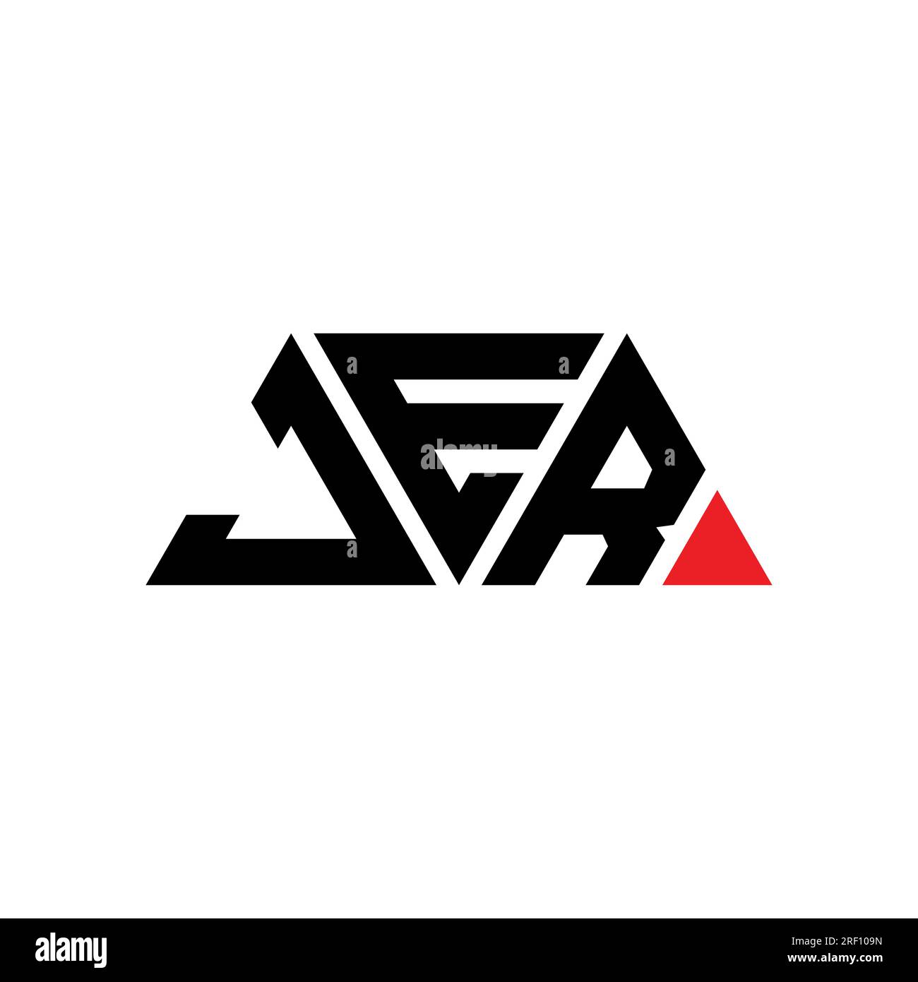 JER triangle letter logo design with triangle shape. JER triangle logo ...
