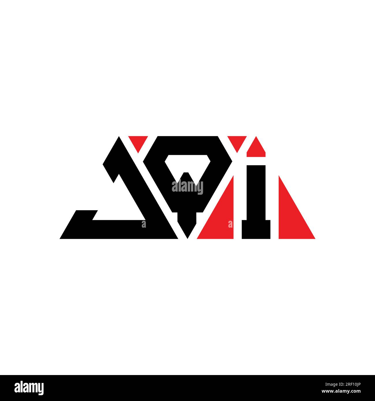 JQI triangle letter logo design with triangle shape. JQI triangle logo ...