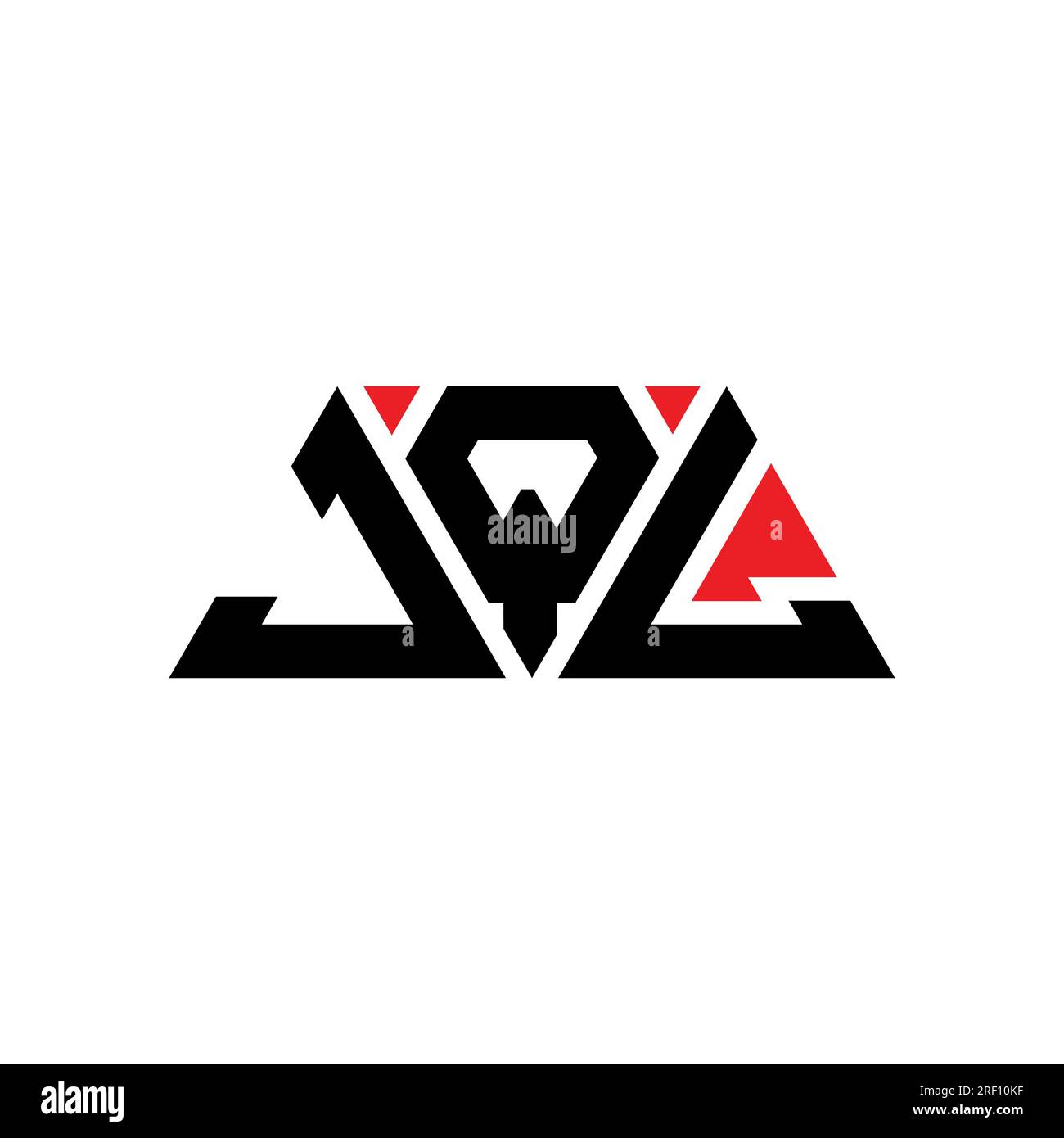 JQL triangle letter logo design with triangle shape. JQL triangle logo ...