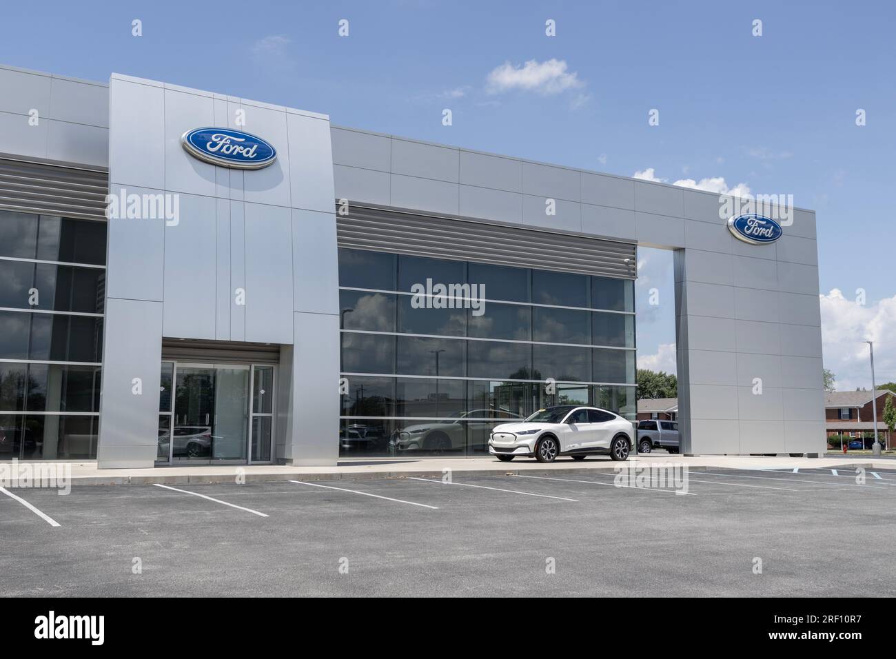 Kokomo - July 30, 2023: Ford Car, SUV and Pickup Truck dealership. Ford ...
