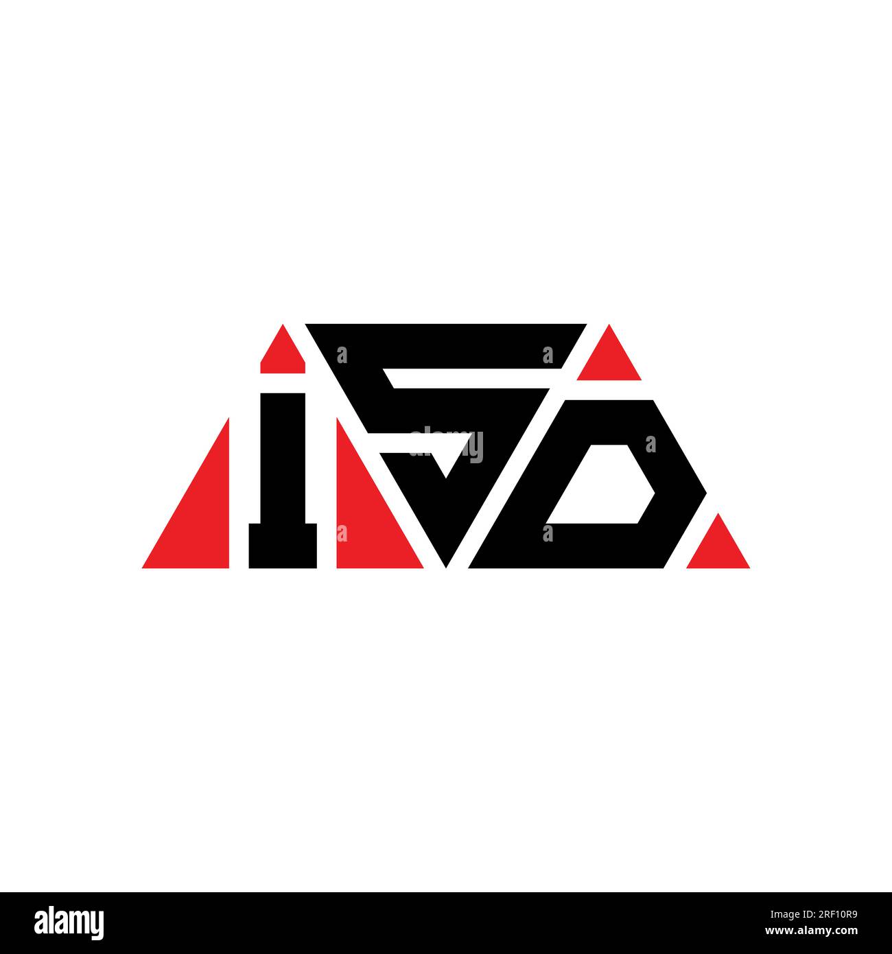 ISD triangle letter logo design with triangle shape. ISD triangle logo ...