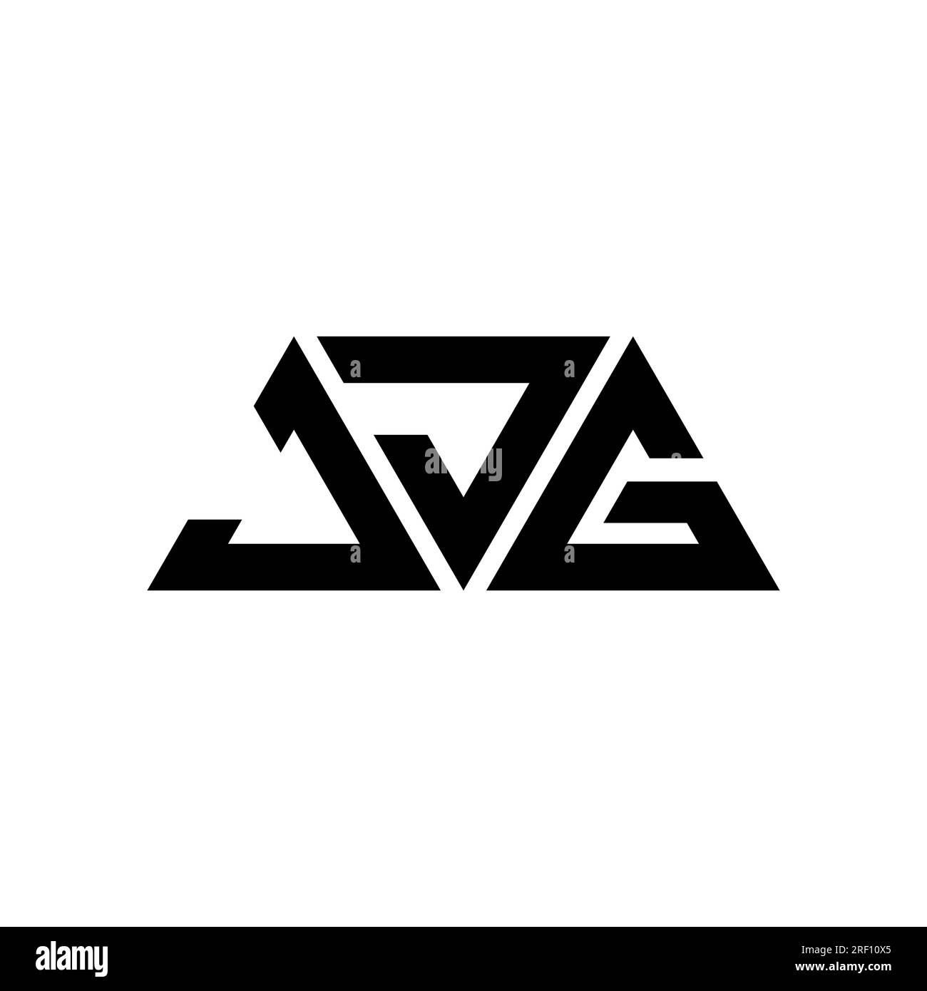JJG triangle letter logo design with triangle shape. JJG triangle logo design monogram. JJG ...