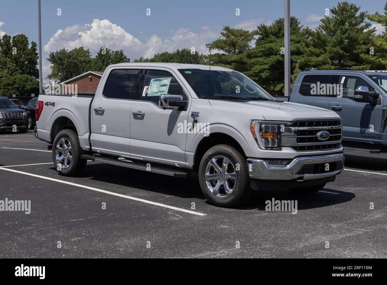 Kokomo - July 30, 2023: Ford F-150 display at a dealership. The Ford ...