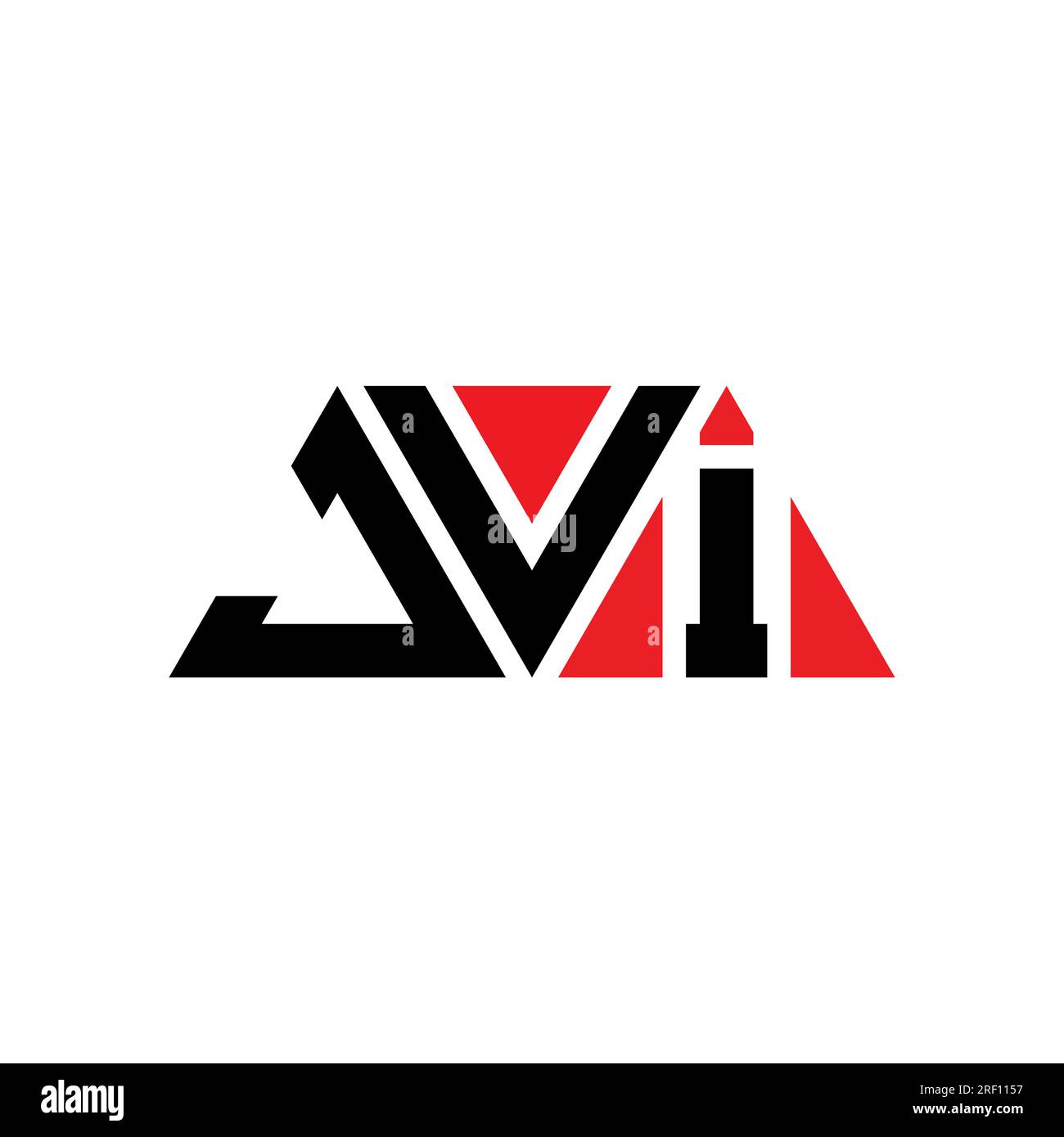 JVI triangle letter logo design with triangle shape. JVI triangle logo ...
