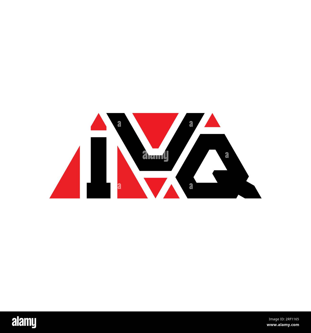 IUQ triangle letter logo design with triangle shape. IUQ triangle logo ...