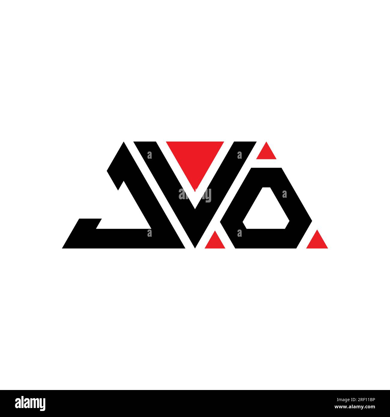 JVO triangle letter logo design with triangle shape. JVO triangle logo ...