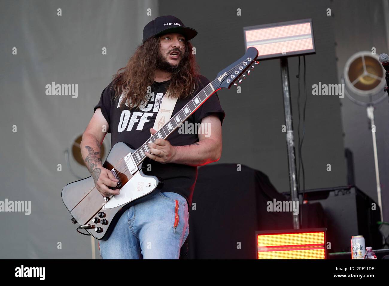 [Editors Note: Image contains profanity] Joey Morrow of Bad Flower ...