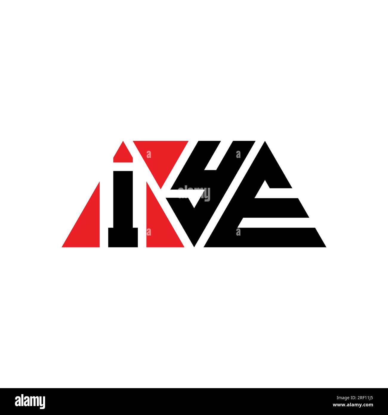 IYE triangle letter logo design with triangle shape. IYE triangle logo ...