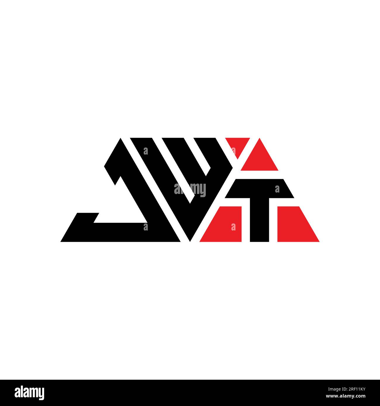 JWT triangle letter logo design with triangle shape. JWT triangle logo design monogram. JWT ...