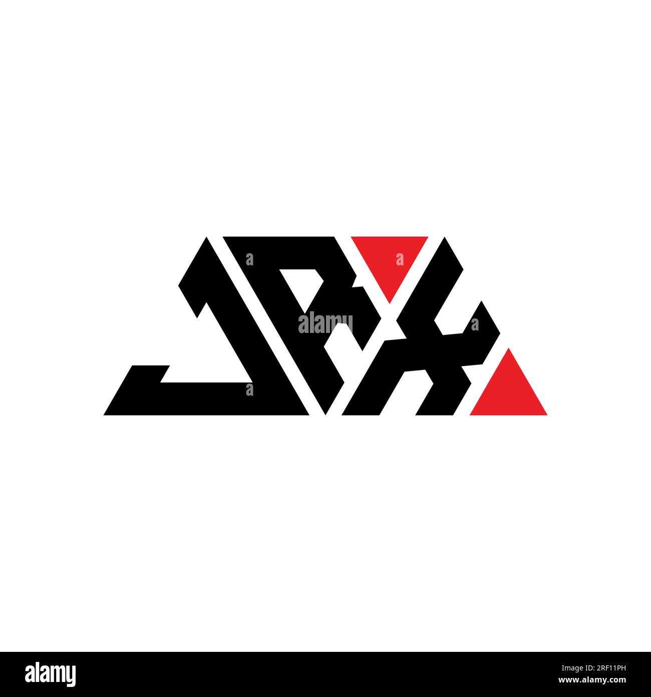 JRX triangle letter logo design with triangle shape. JRX triangle logo ...