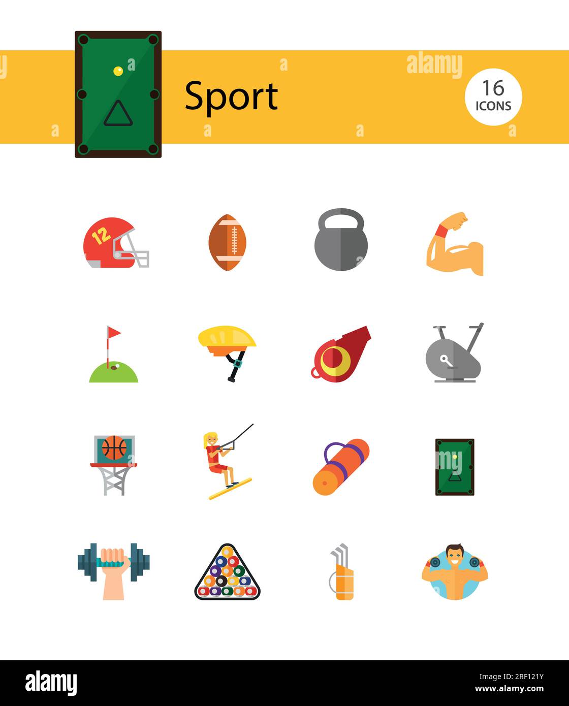Sport Icons Set Stock Vector Image & Art - Alamy