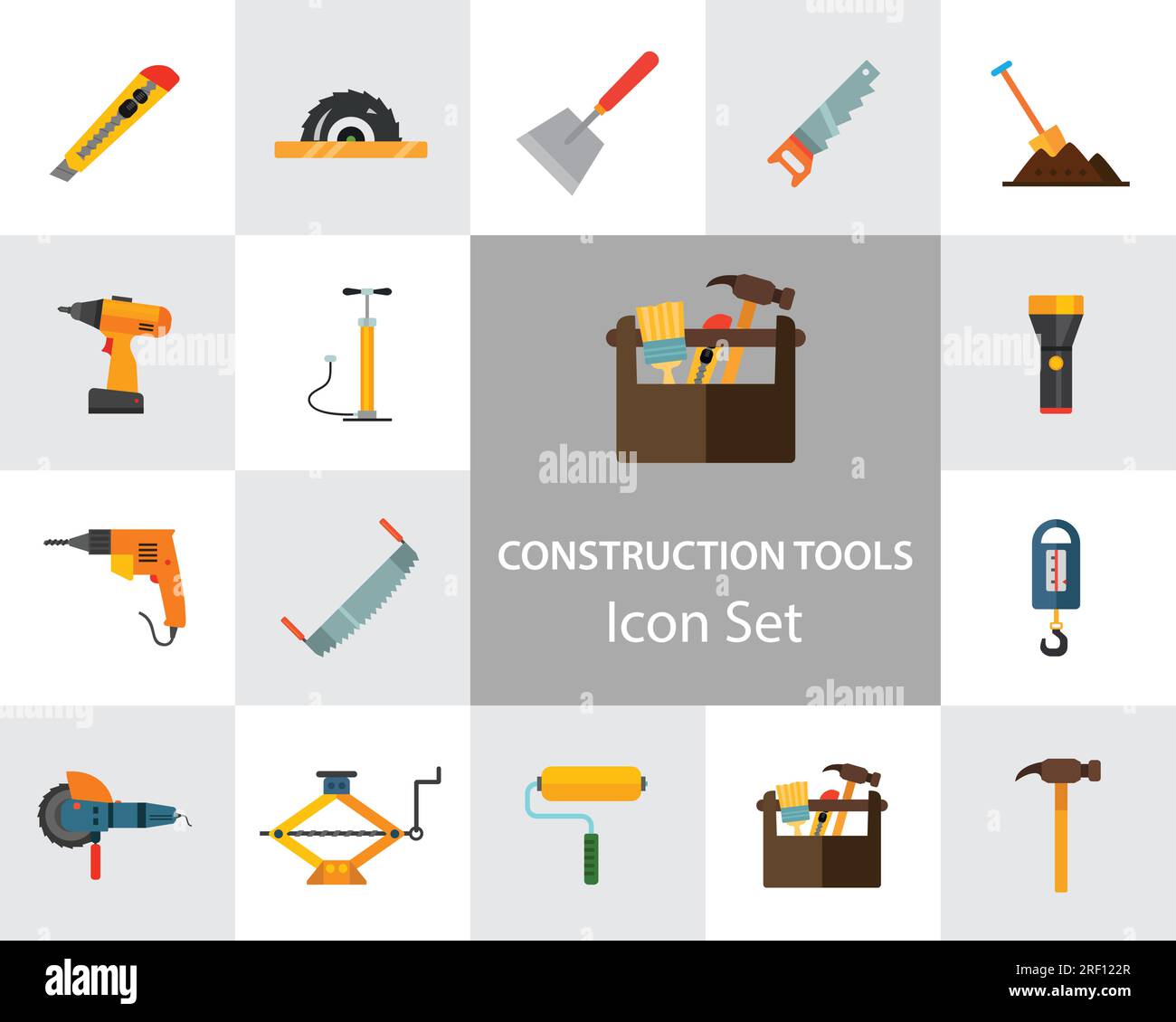 Construction Tools Icons Set Stock Vector Image & Art - Alamy