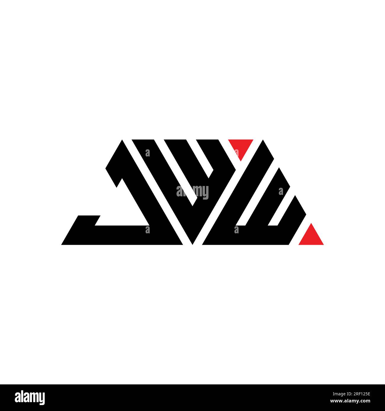JWW triangle letter logo design with triangle shape. JWW triangle logo design monogram. JWW ...