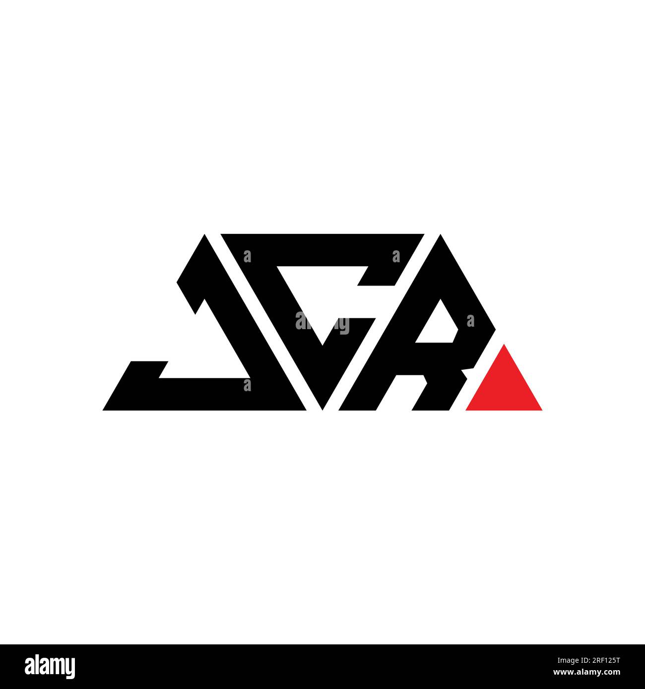 JCR triangle letter logo design with triangle shape. JCR triangle logo ...