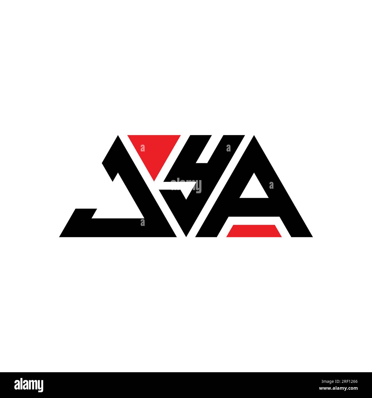 JYA triangle letter logo design with triangle shape. JYA triangle logo ...