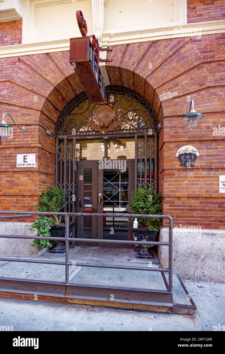 Chelsea: 425 West 15th Street entrance to Chelsea Market complex, the ...