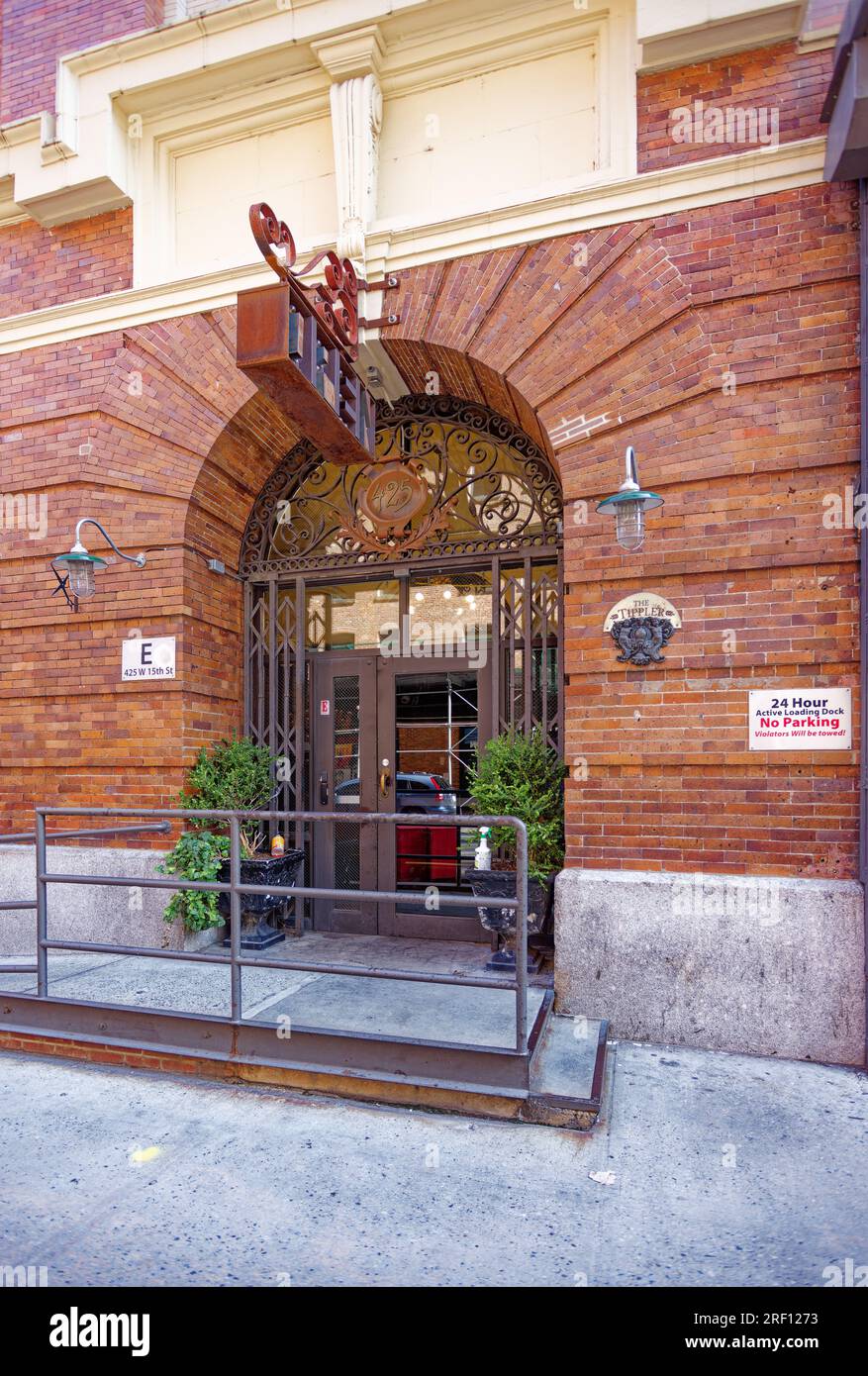 Chelsea: 425 West 15th Street entrance to Chelsea Market complex, the ...