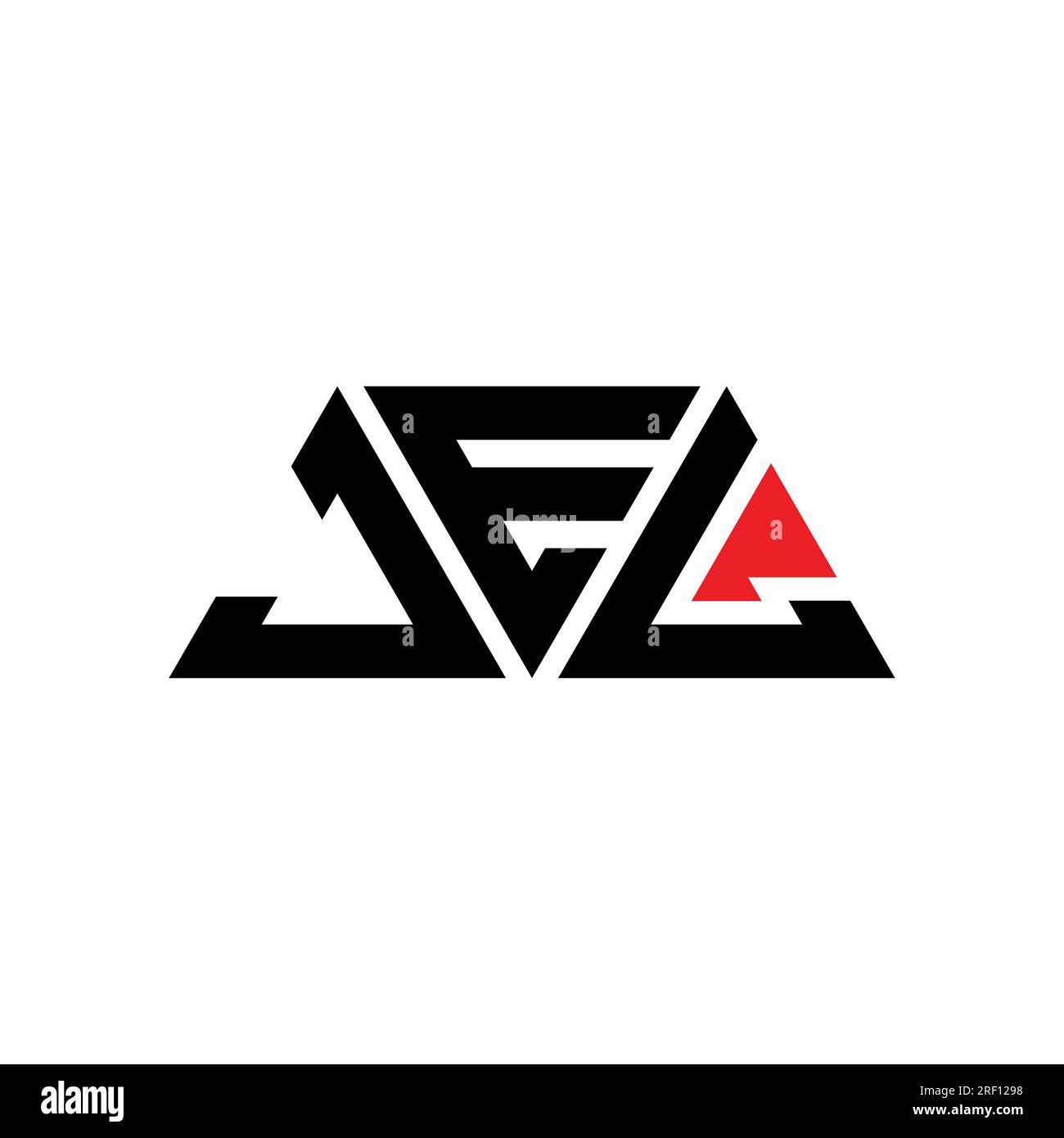 JEL triangle letter logo design with triangle shape. JEL triangle logo ...