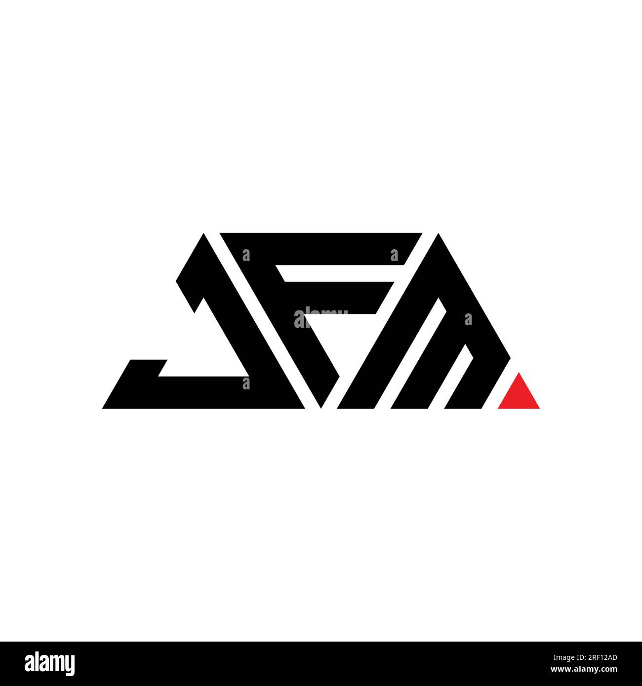 JFM triangle letter logo design with triangle shape. JFM triangle logo ...