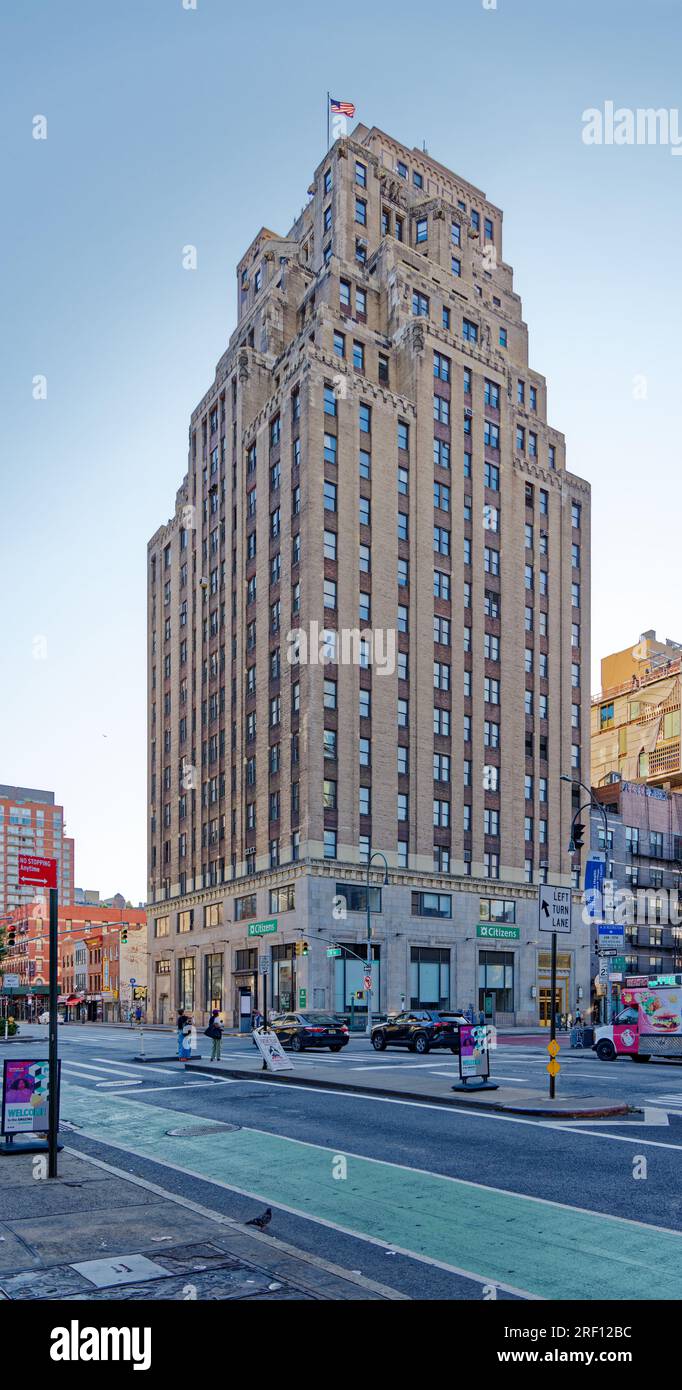 Chelsea: Windows and dark brick spandrels create vertical stripes ...