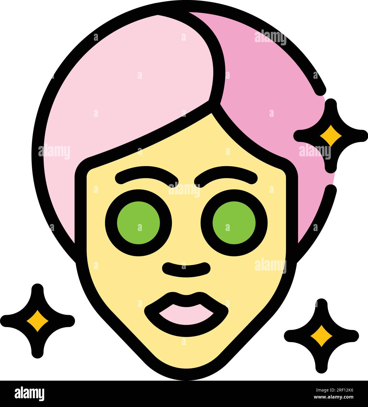 Face massage icon outline vector. Woman facial. Skin beauty color flat Stock Vector Image & Art ...