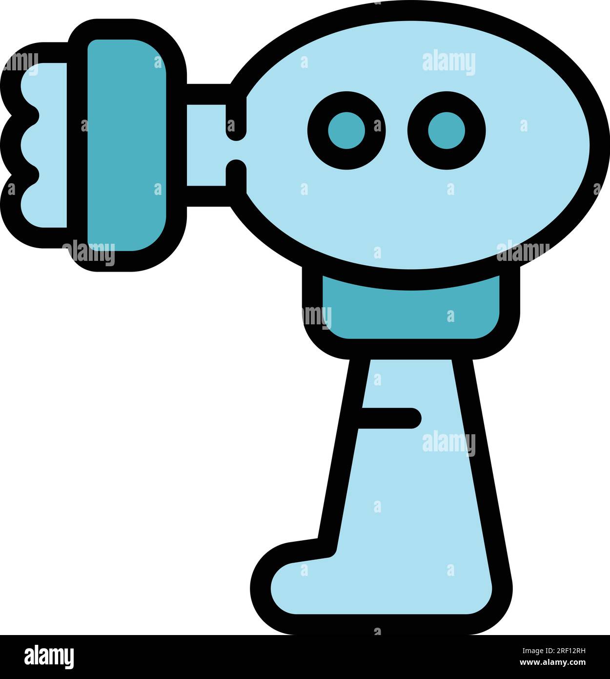 Massage gun icon outline vector. Woman face. Face treatment color flat Stock Vector Image & Art ...