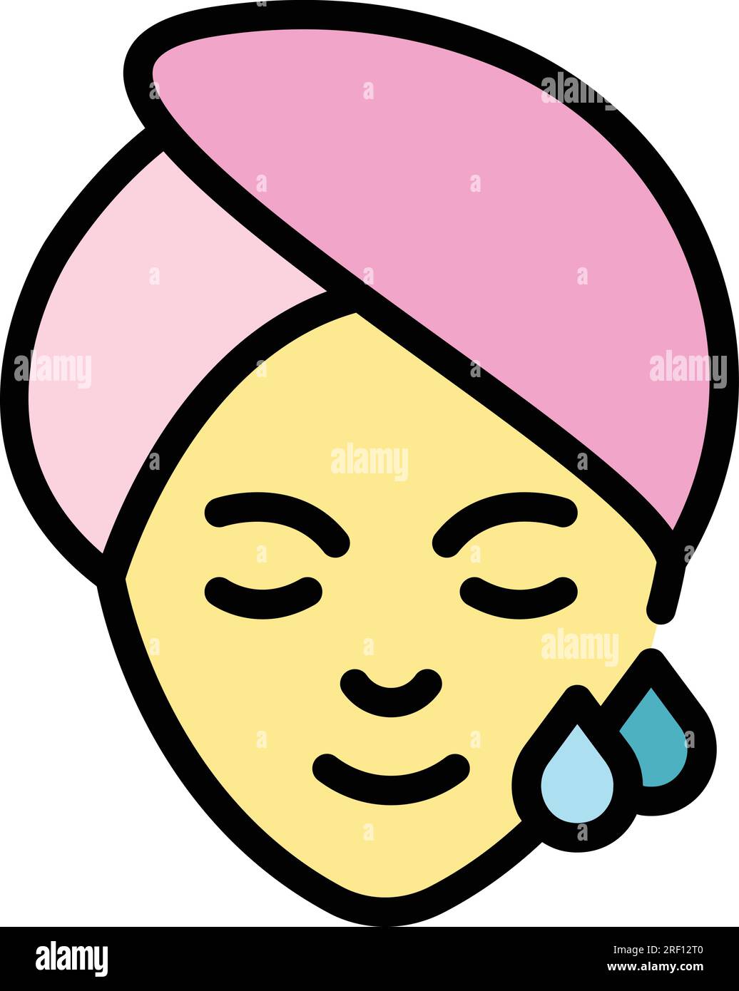 Roller facial massage icon outline vector. Woman skin. Care spa color ...