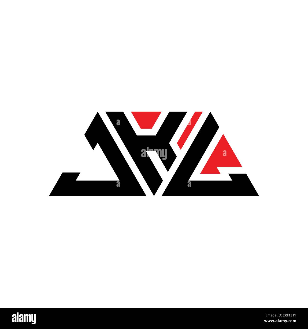 JKL triangle letter logo design with triangle shape. JKL triangle logo ...