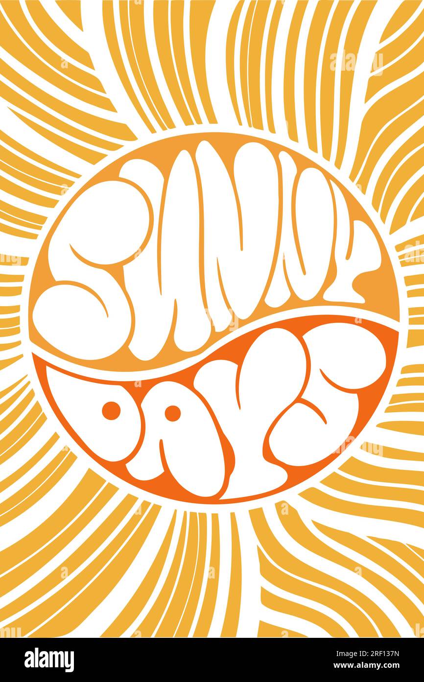 Sunny days illustration Stock Vector Images - Alamy