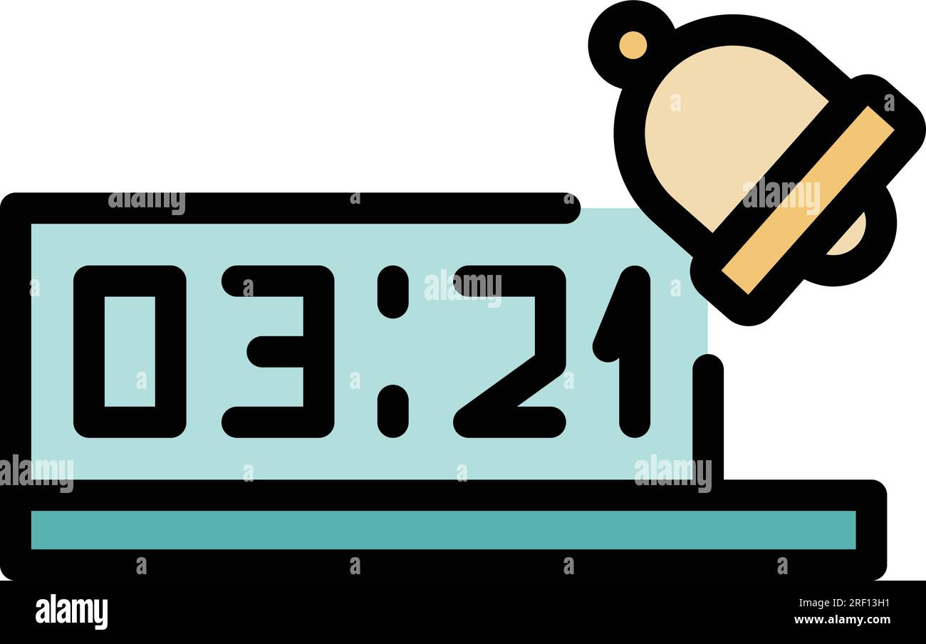 Capital time icon outline vector. World zone. Clock map color flat ...