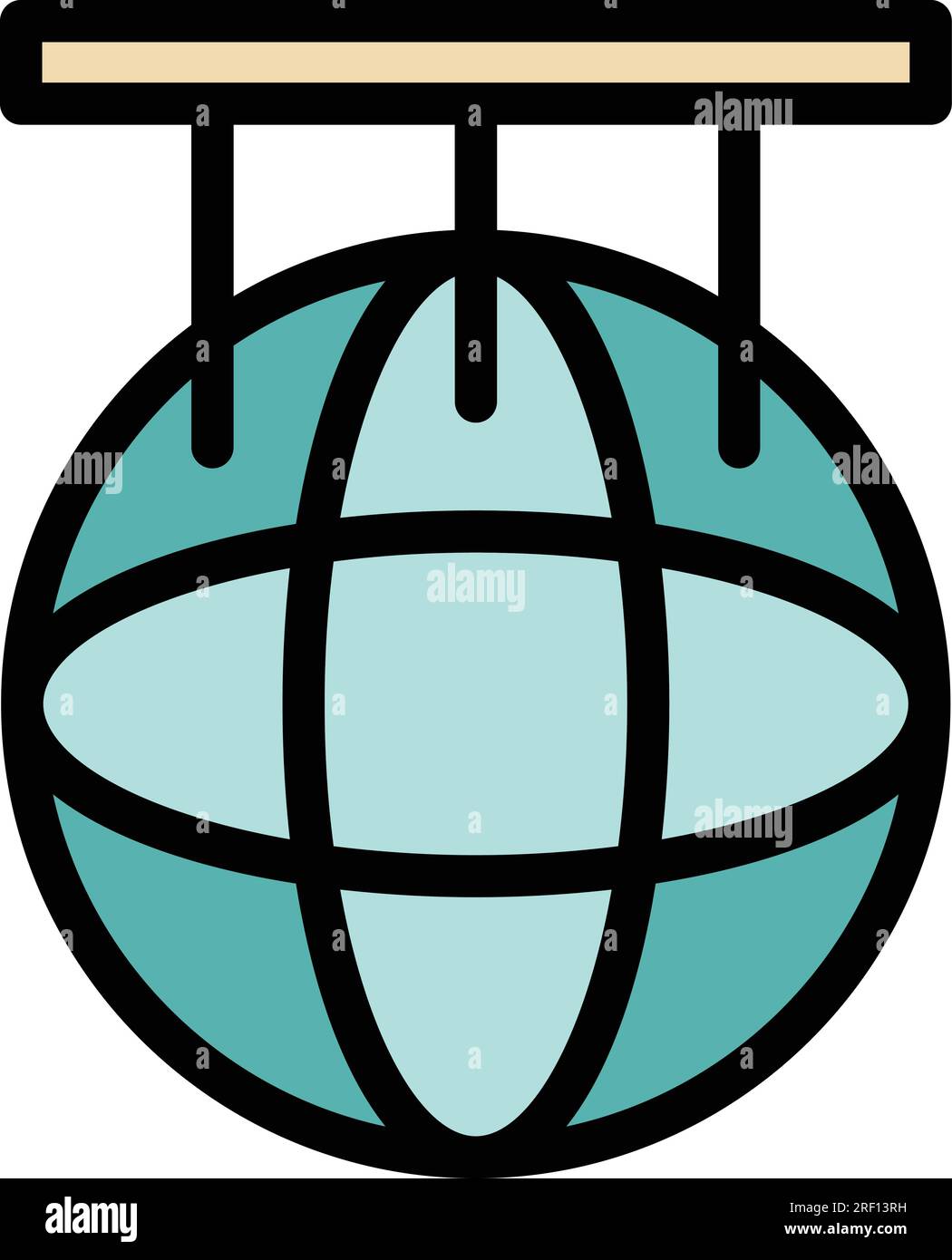 Different time zone icon outline vector. International map. World time ...