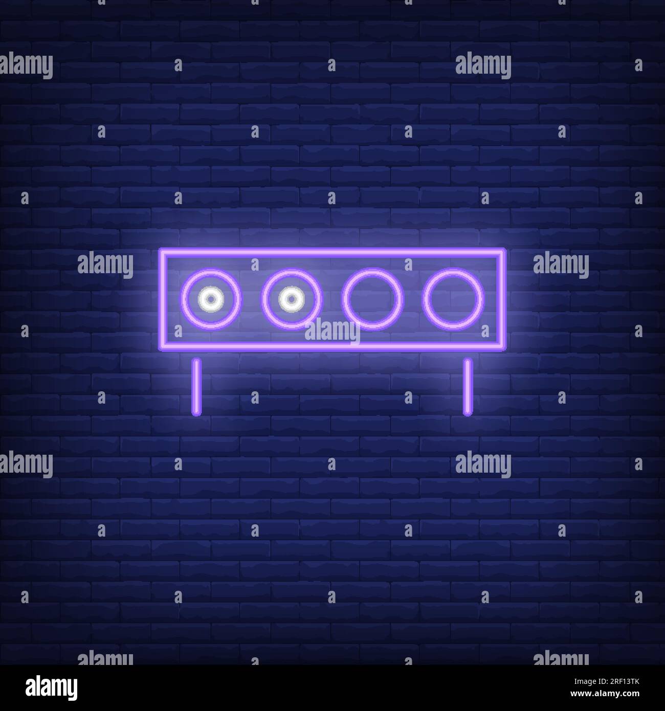 Sound bar neon sign Stock Vector Image & Art - Alamy