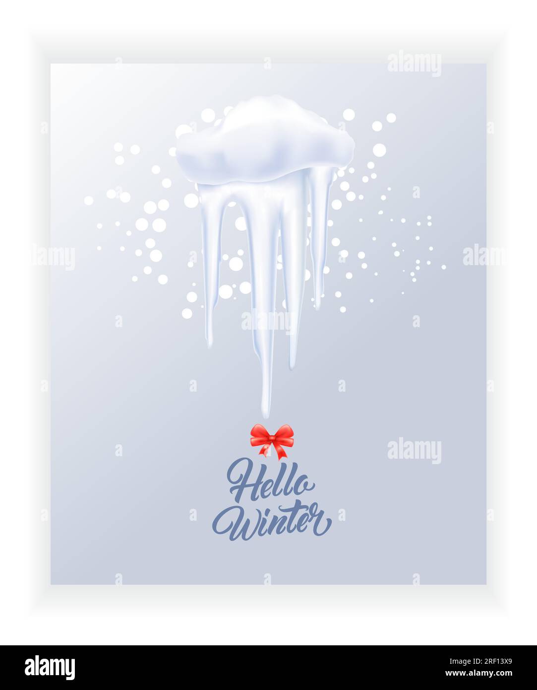 Festive hello winter card Cut Out Stock Images & Pictures - Alamy