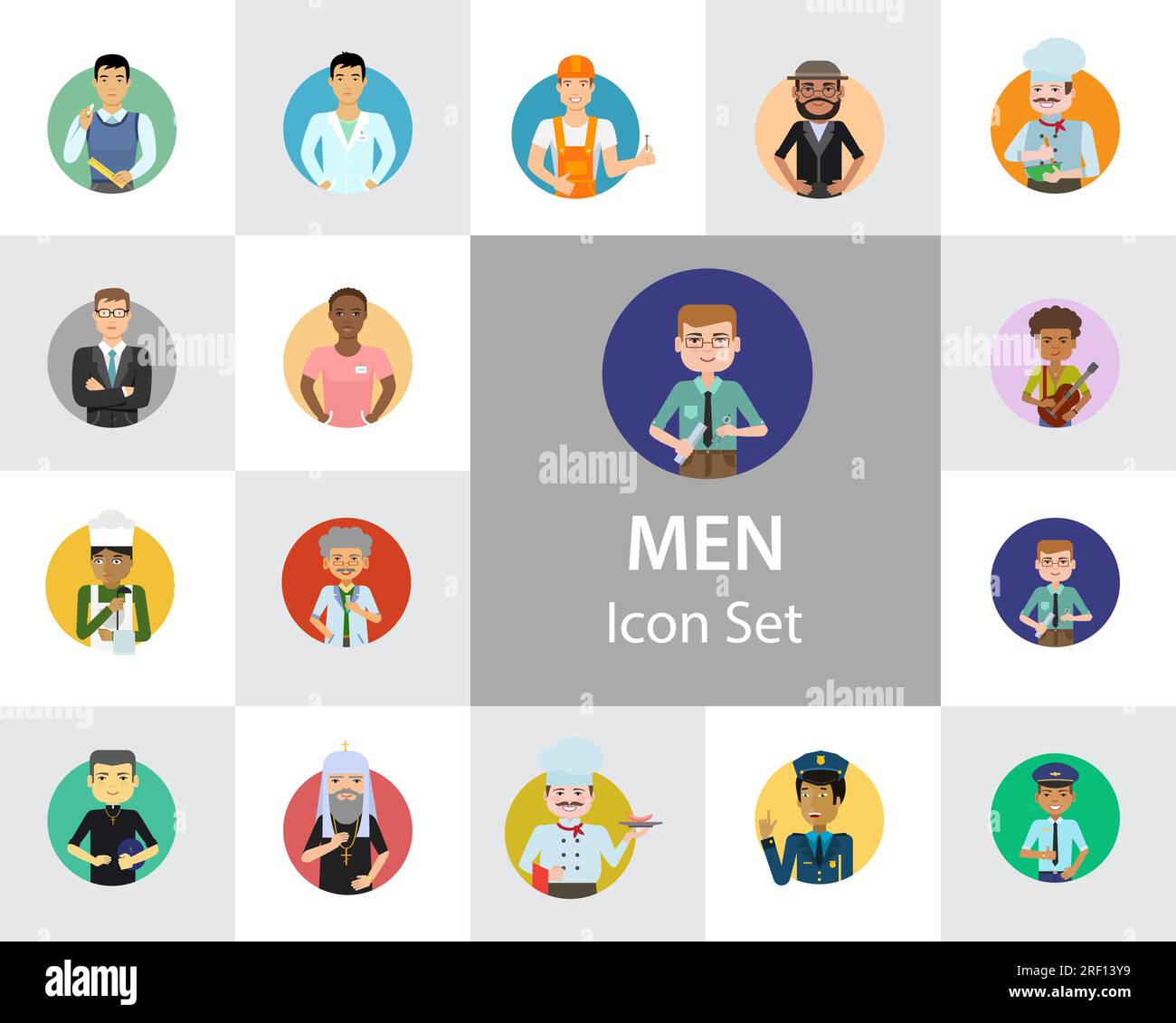 Group of orthodox jewish men Stock Vector Images - Alamy