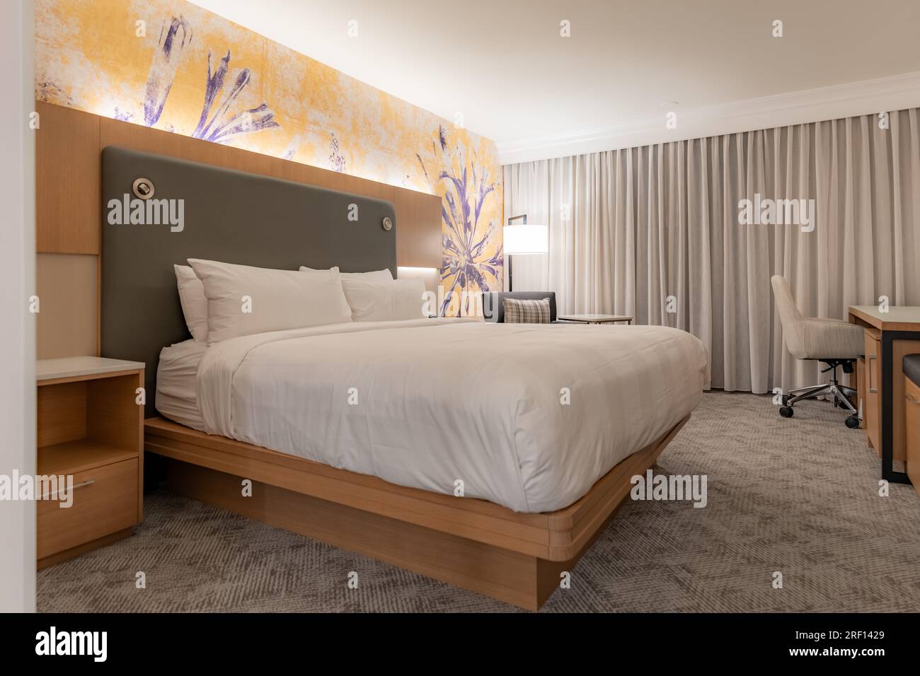 interior photo of a renovated hotel room at the US Stock Photo - Alamy