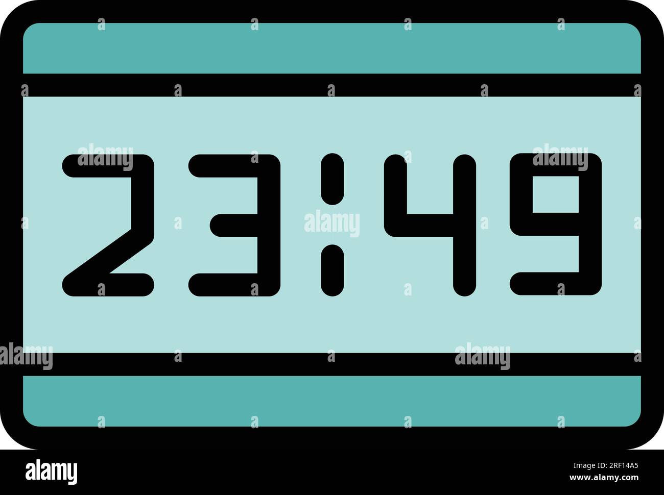 International time icon outline vector. World clock. Capital hour color ...