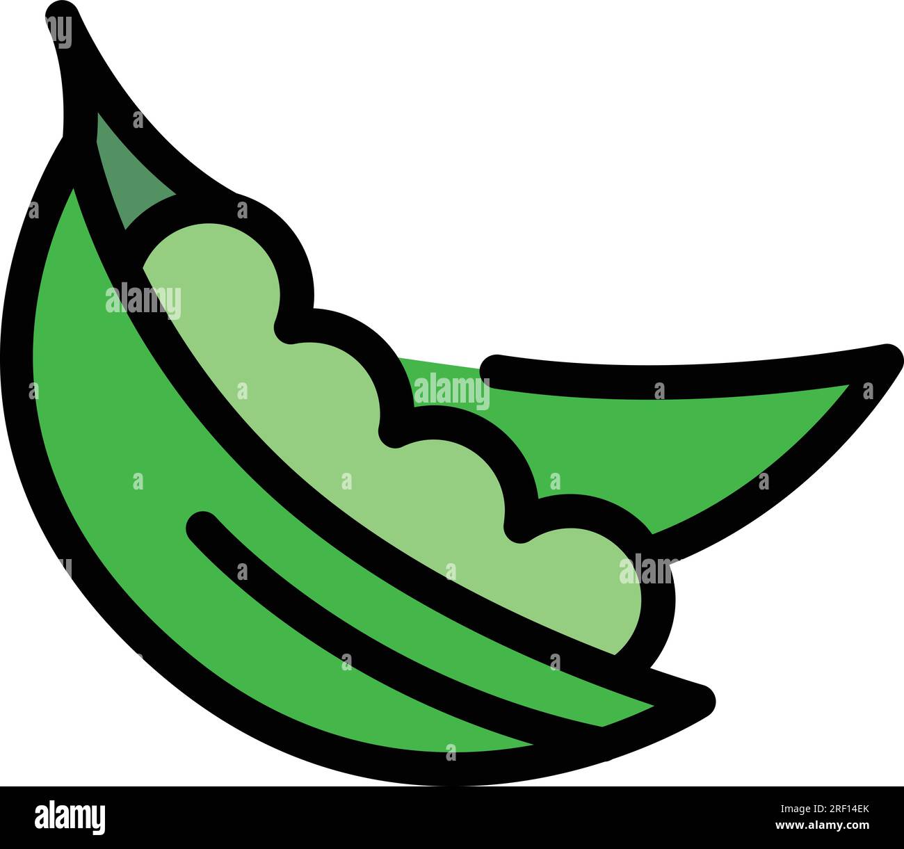 Vegan peas icon outline vector. Food diet. Eco kitchen color flat Stock ...