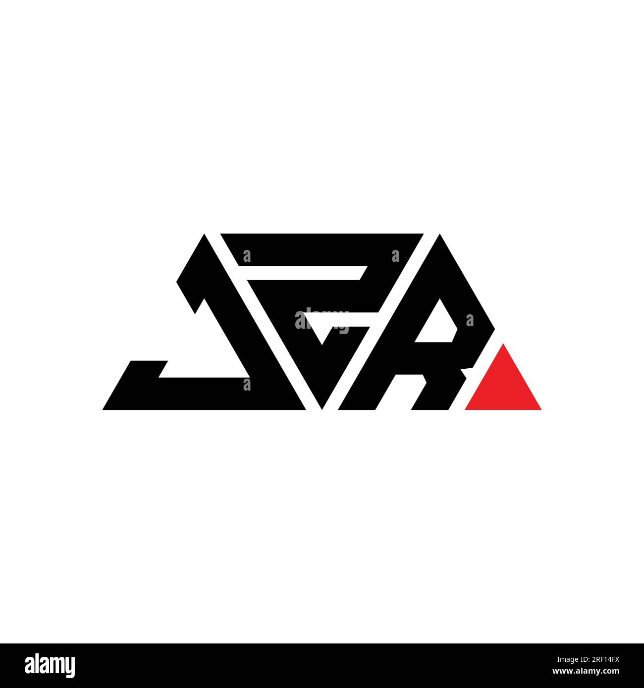 JZR triangle letter logo design with triangle shape. JZR triangle logo ...