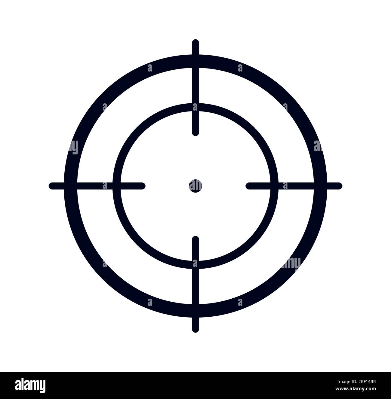 Crosshair aiming and targeting symbol focusing and hunting vector ...