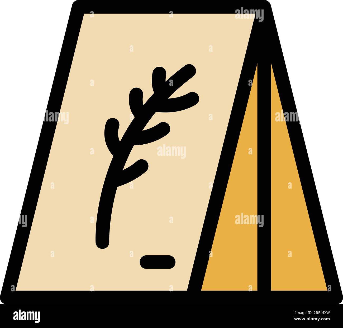 Snack pack icon outline vector. Potato packet. Food bag color flat ...