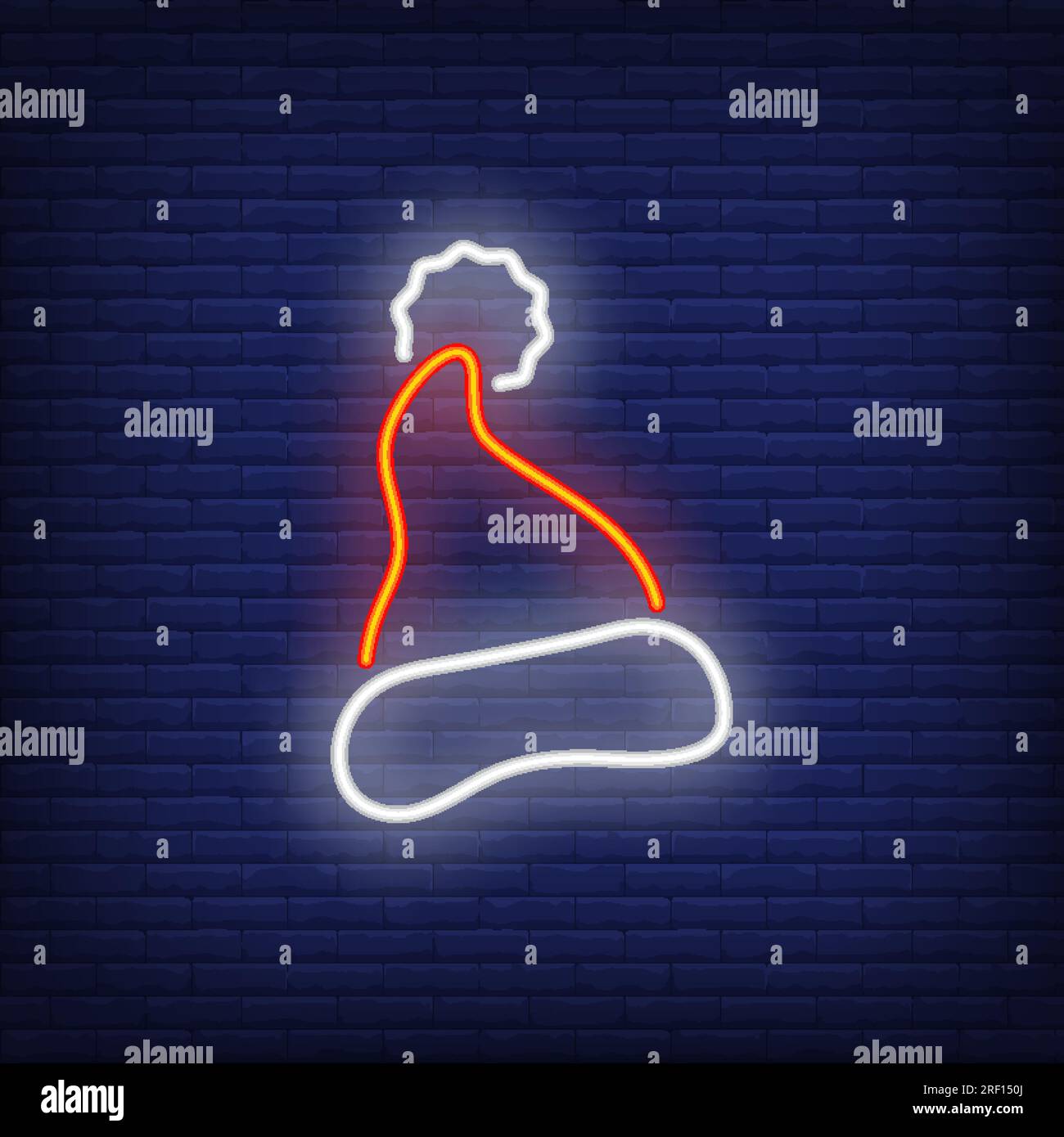 Red Santa cap neon sign Stock Vector Image & Art - Alamy