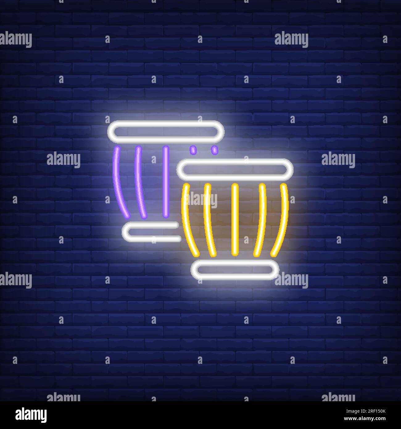 Ethnic drums neon sign Stock Vector Image & Art - Alamy