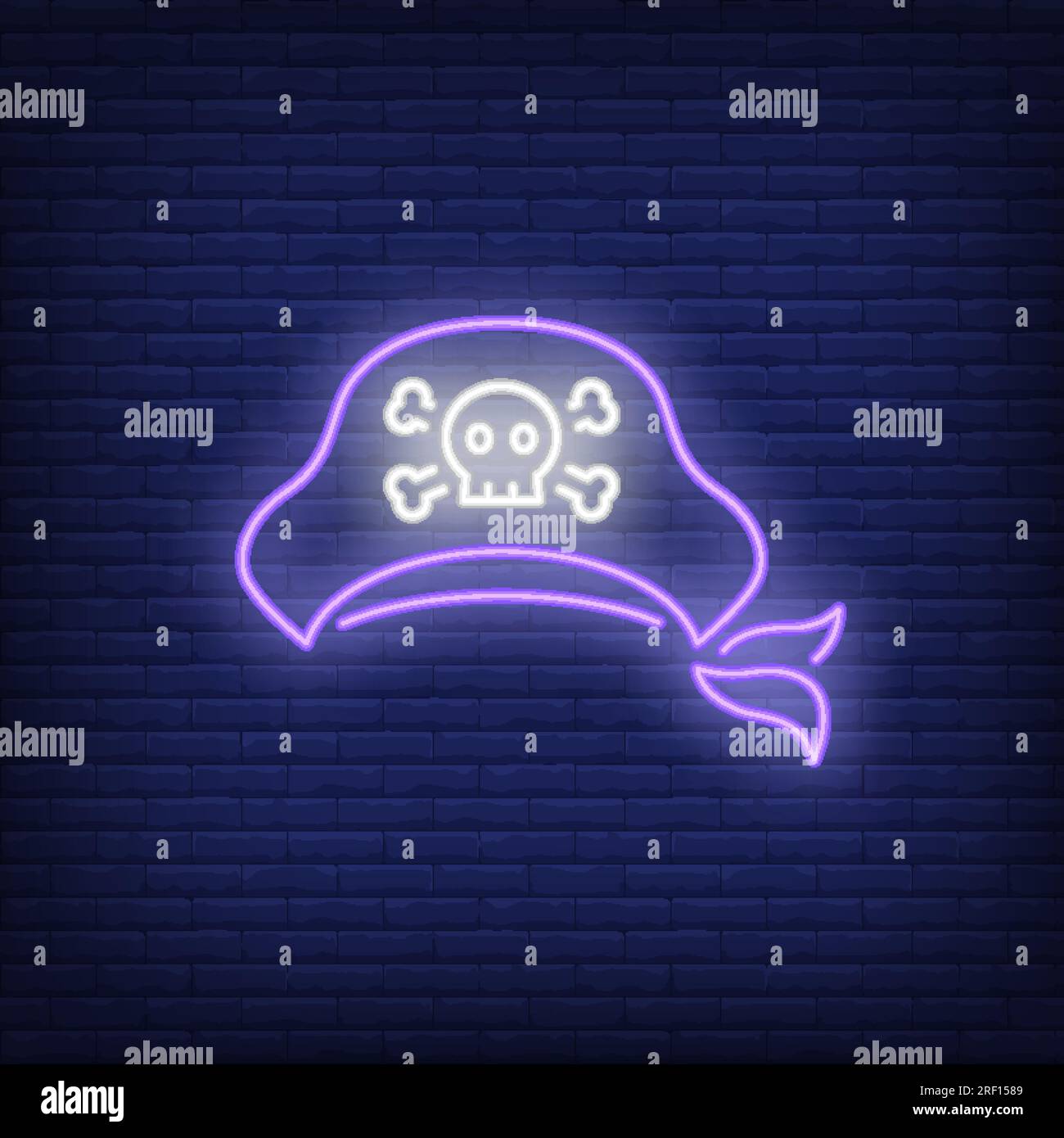 Pirate hat neon sign Stock Vector Image & Art - Alamy