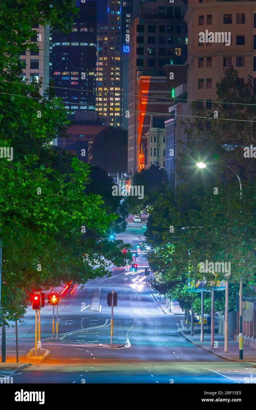 Elizabeth Street in Sydney, Australia, seen from near Central Station ...