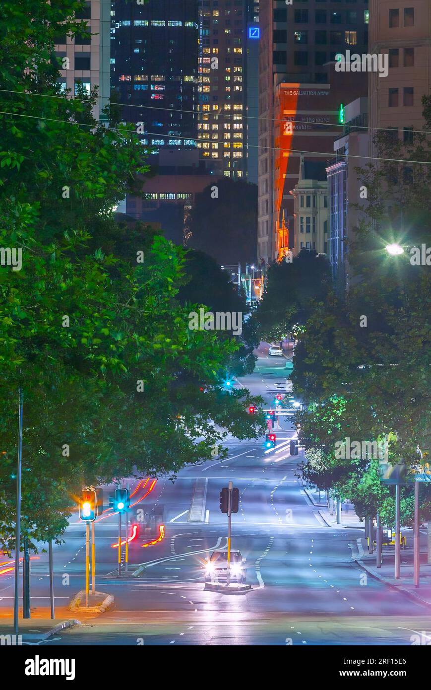 Elizabeth Street in Sydney, Australia, seen from near Central Station ...