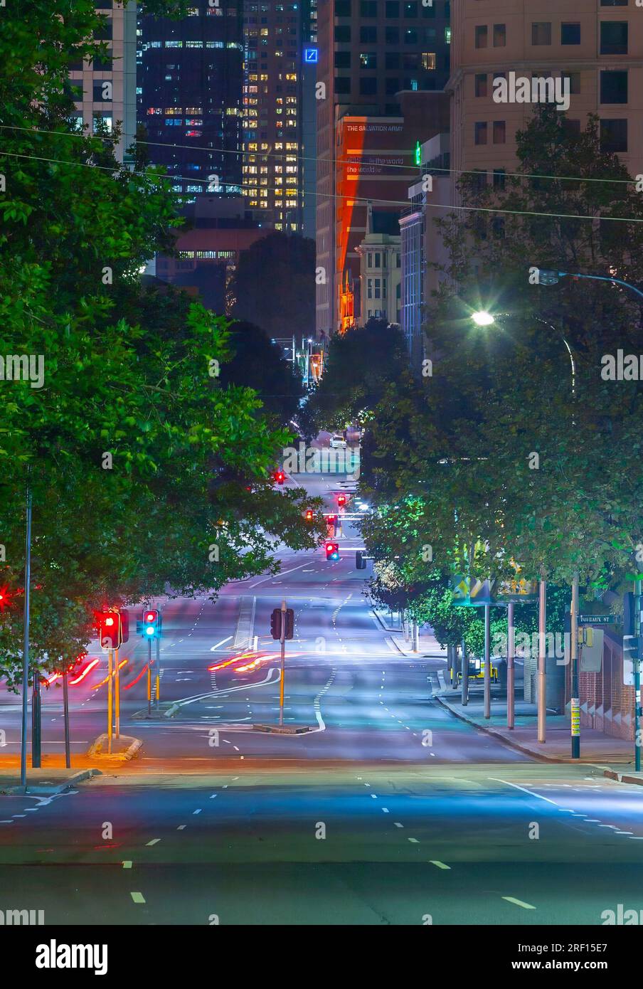 Elizabeth Street in Sydney, Australia, seen from near Central Station ...