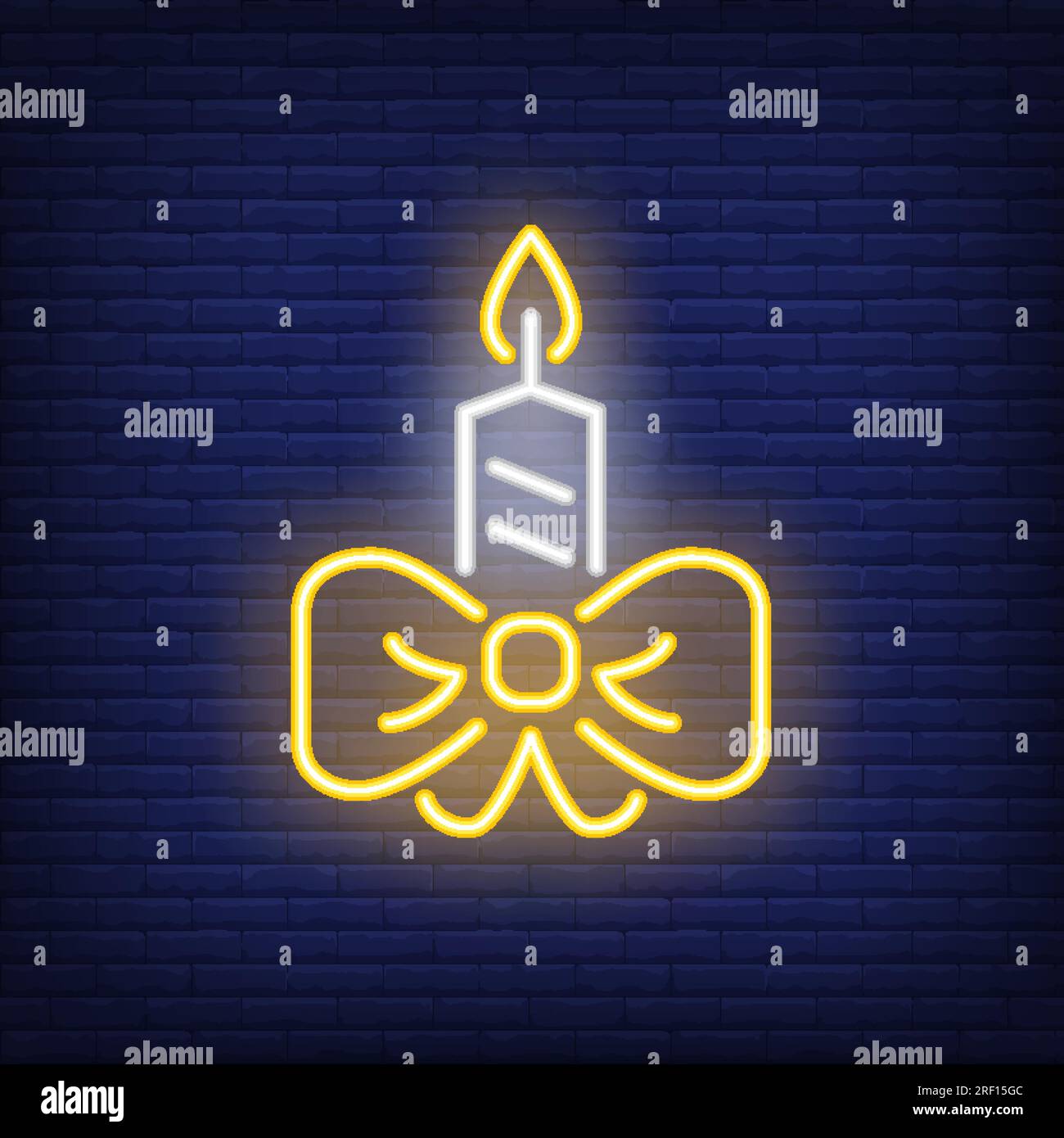 Candle light brick wall Stock Vector Images - Alamy